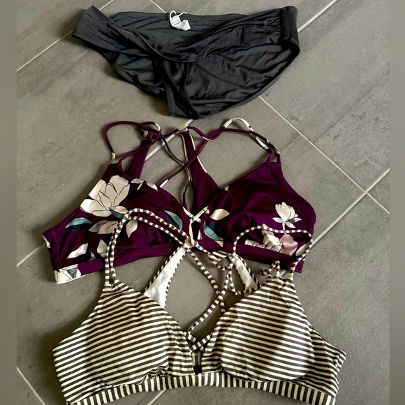 Athleta | Swim | 2 Athleta Bikini Tops And Bottom Large Guc | Poshmark